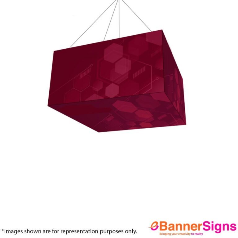 Sky Tube Rectangle Cube Hanging Banners | eBannerSigns
