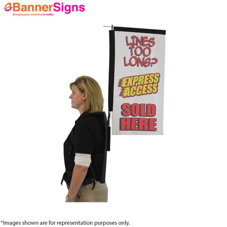 Rectangle Backpack Flag | eBannerSigns